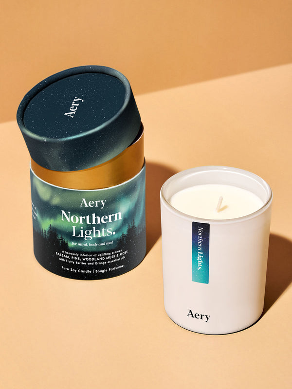 Aery Winter Candle - Northern Lights – Yogamatters