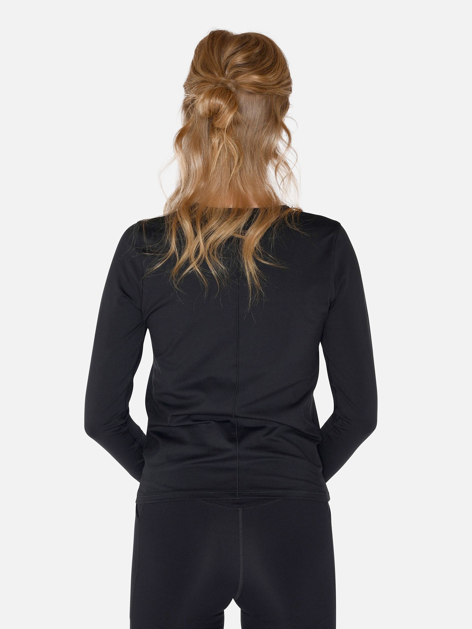 Girlfriend Collective Reset Fitted Long Sleeve Tee - Black – Yogamatters