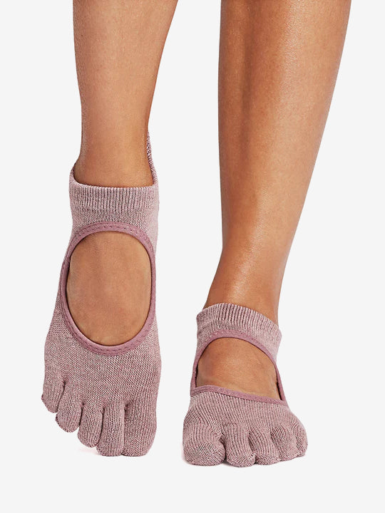 ToeSox Full Toe Bellarina Grip Socks - Rosy – Yogamatters