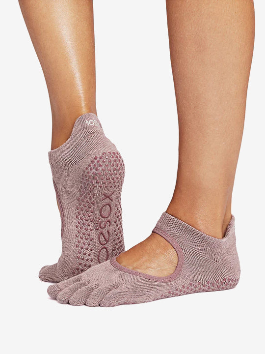 ToeSox Full Toe Bellarina Grip Socks - Rosy – Yogamatters
