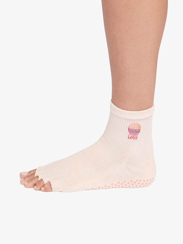 ToeSox Half Toe Melody Ultra Fine Knit Grip Socks - Summer Love ...