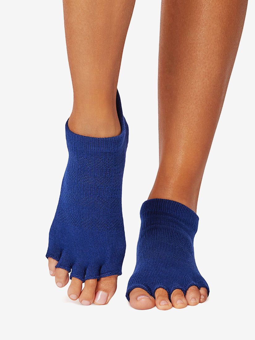ToeSox Half Toe Low Rise Grip Socks - Deep Navy – Yogamatters