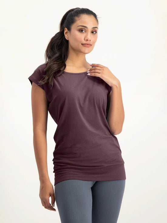 Urban Goddess Asana Yoga Tee - Berry – Yogamatters