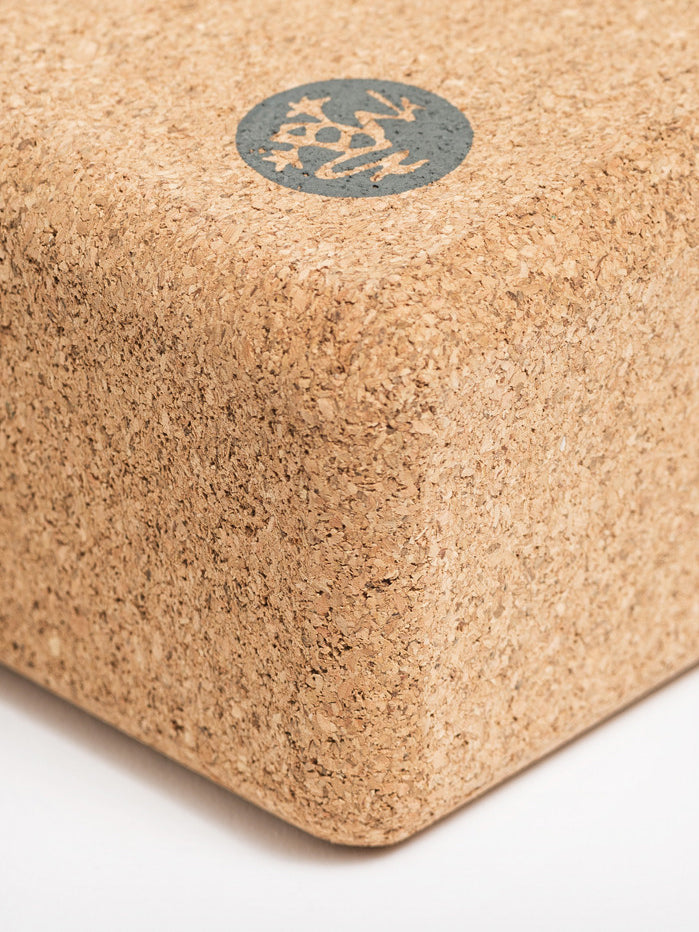 Manduka Lean Cork Yoga Block - slimmer, lighter, ideal for travel ...